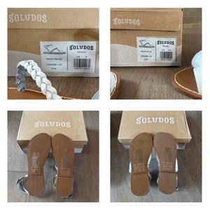 Soludos | Shoes | Soludos Madrid Strappy Leather Sandal In White | Poshmark